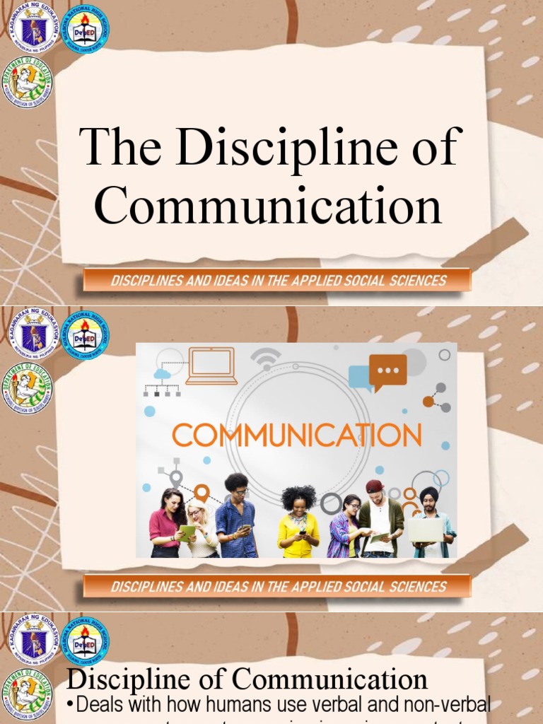 The Discipline of Communication | PDF | Communication | Nonverbal ...