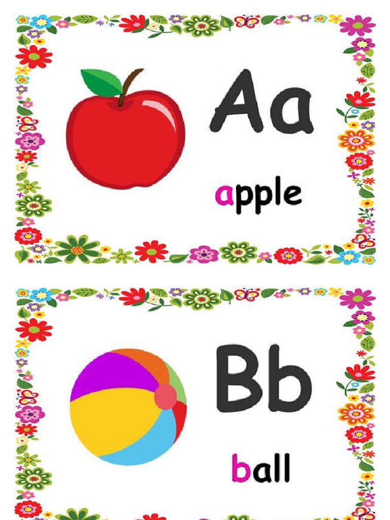 Alphabet Flashcards | PDF