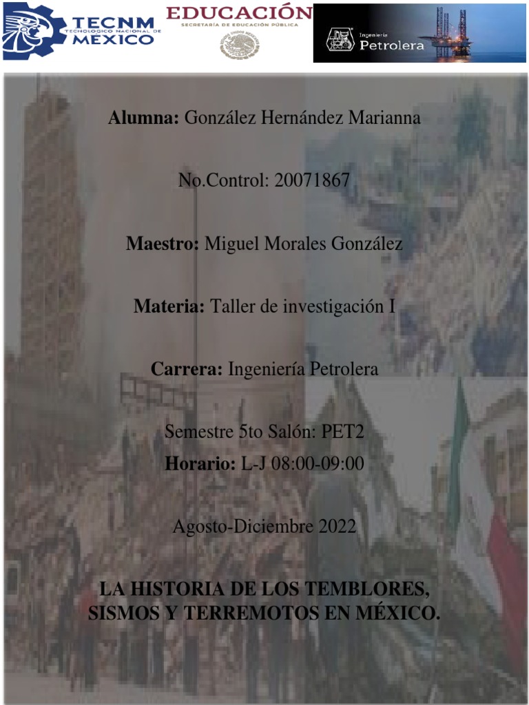 Terremoto Mexico | PDF | Temblores | Tsunami