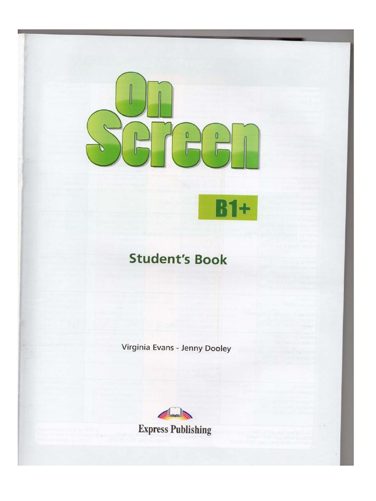 On SCREEN B1+Student2sbook Completo | PDF