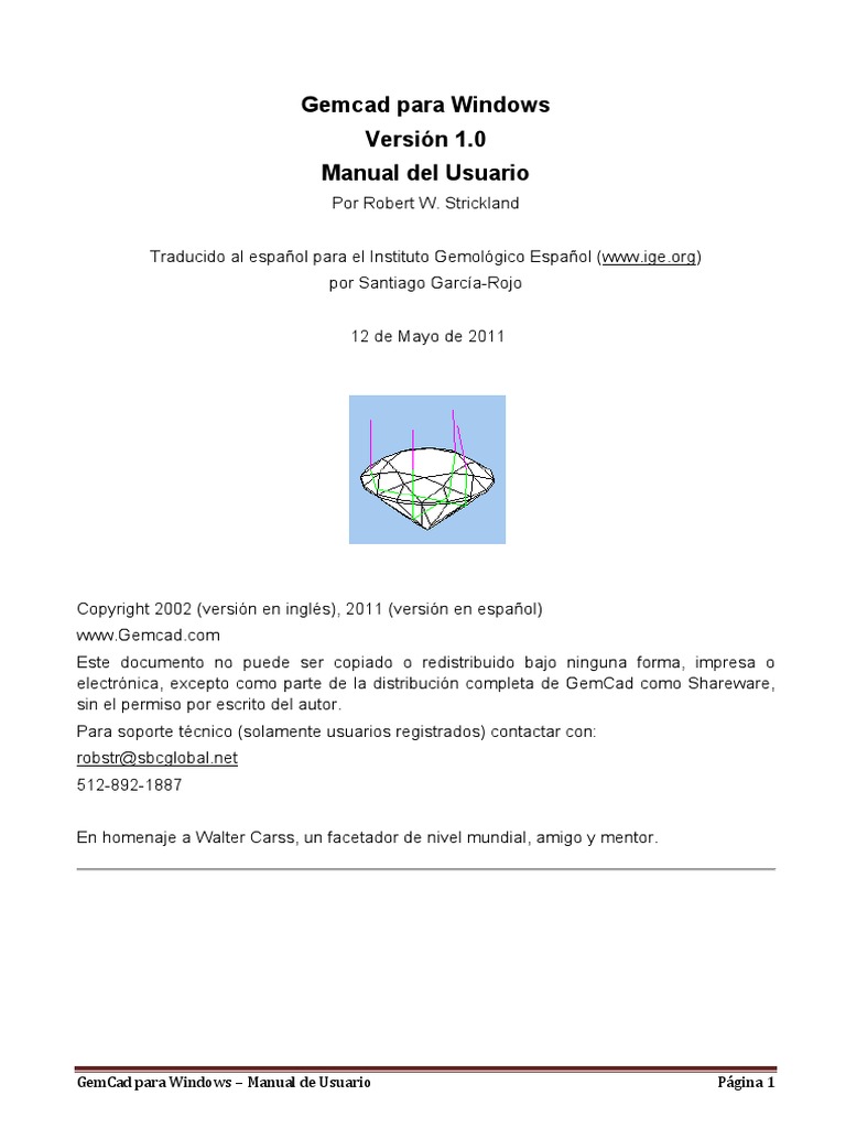 Gemcad para Windows | PDF