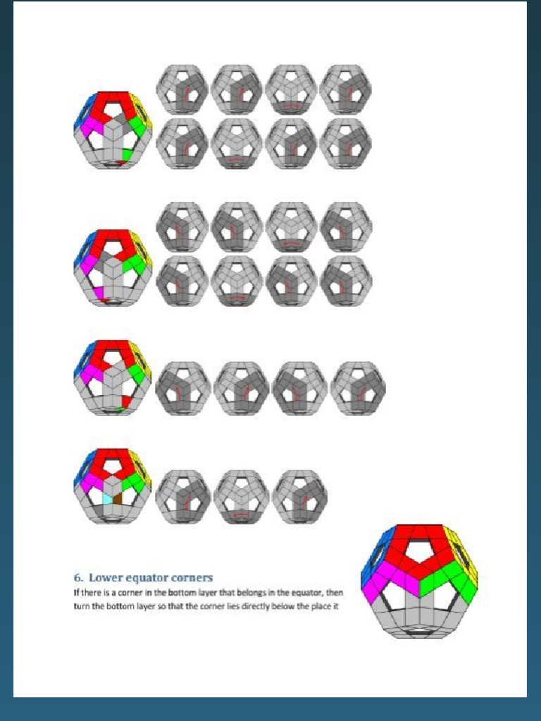 Holey Megaminx Solution - 12 Colour | PDF