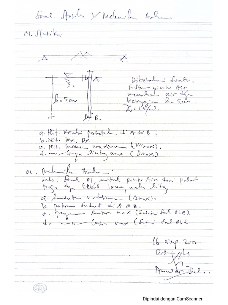 Contoh Soal Compre Teknik Sipil | PDF