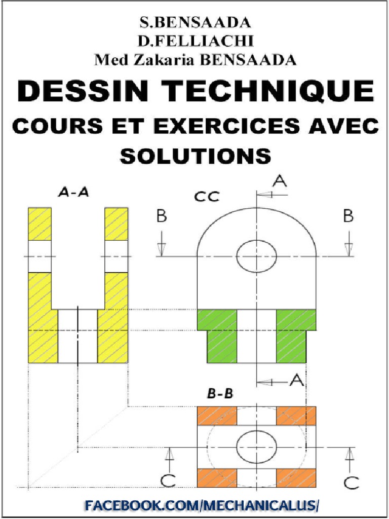Dessin Technique Cours Et Exercics Avec Solutions PDF | PDF