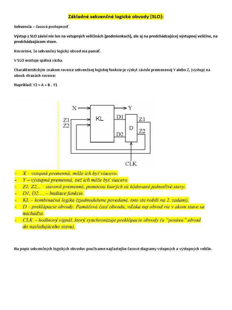Základné Sekvenčné Logické Obvody | PDF