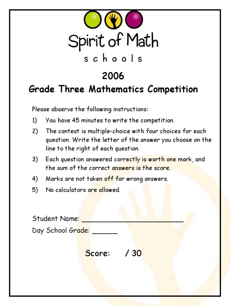 2006 Gr 3 Competition Pdf