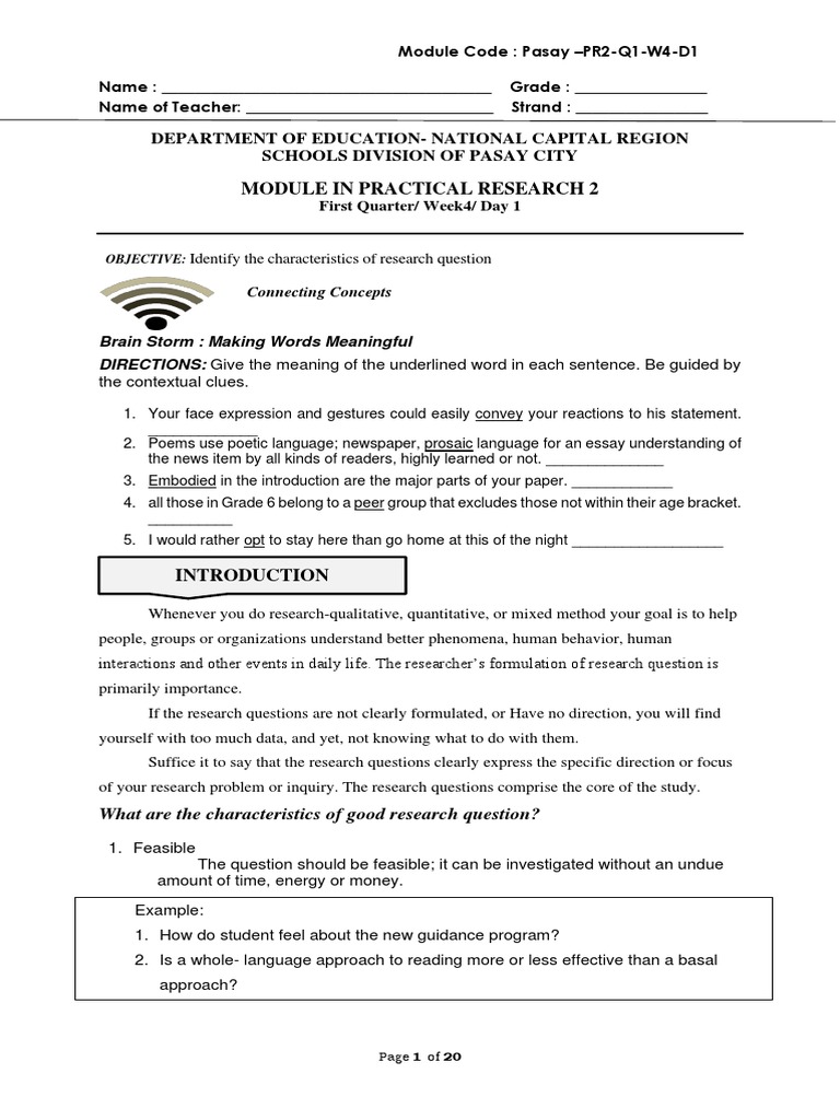 6 Stem12 PR2 Q1 W4 | PDF
