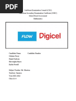 Csec Maths SBA Introduction | PDF | Teaching Mathematics | Data