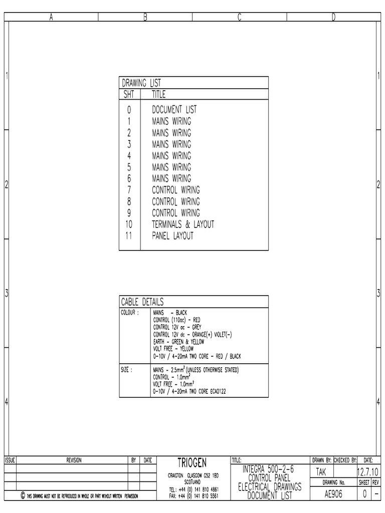 Diagrama Electrico Reactor Triogen Modelo Integra Duplex 500-2-6 | PDF