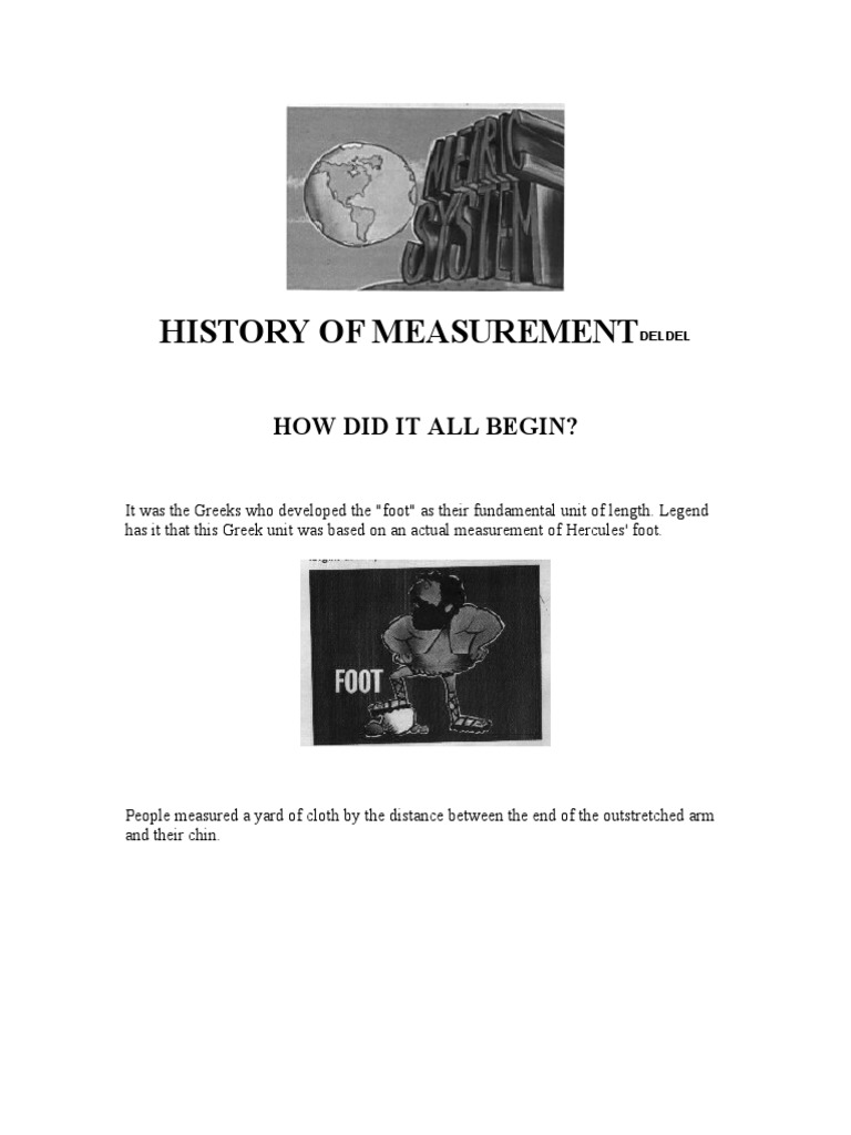 History of Measurement | PDF