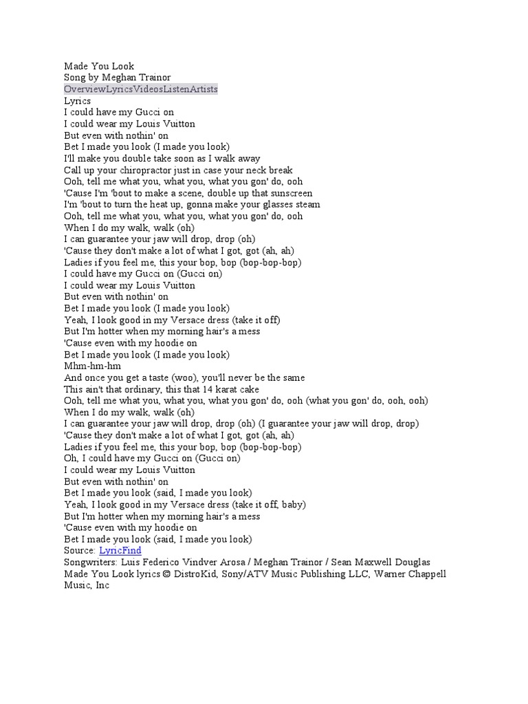 Made You Look | PDF