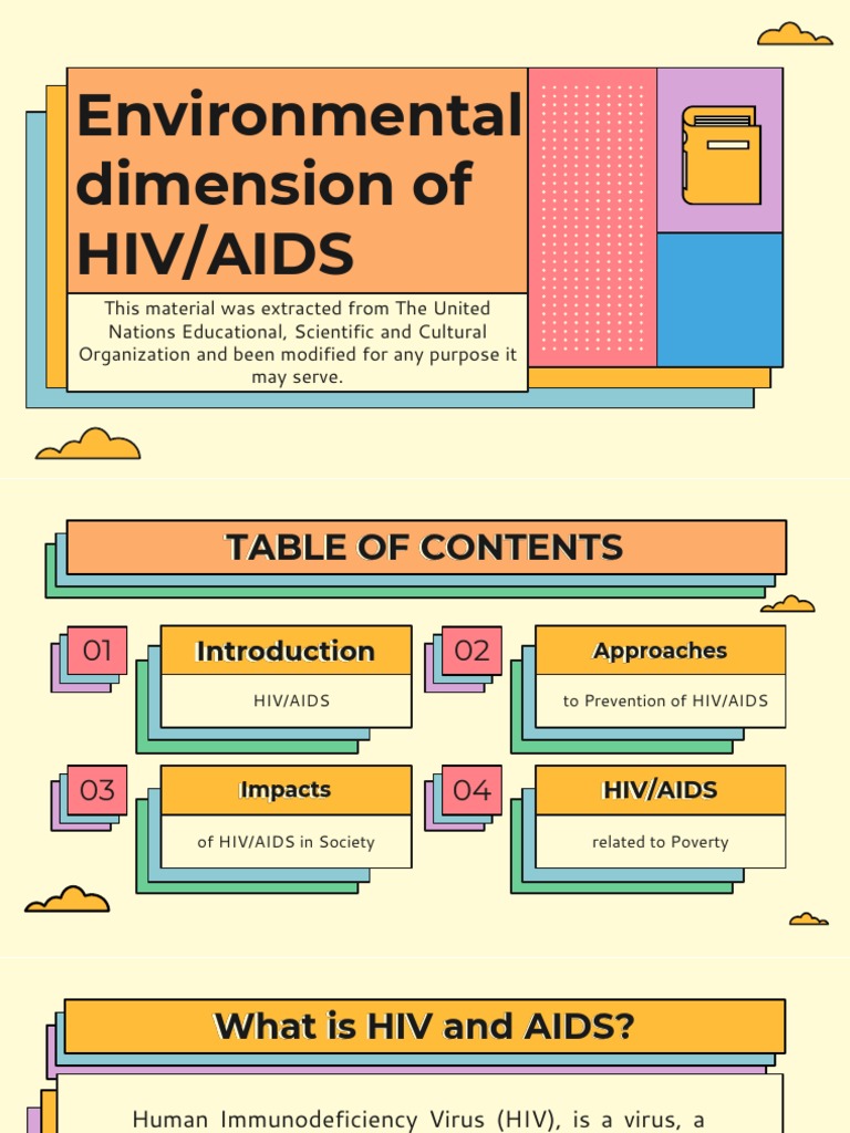 GEE I Environmental Dimension of HIV and AIDS | PDF