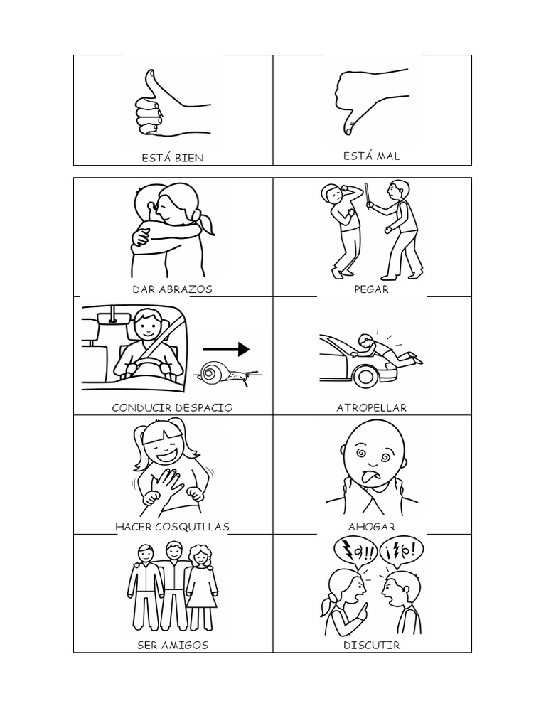 Lo que está bien y lo que está mal para niños | PDF