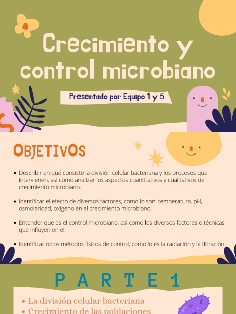 Crecimiento y Control Microbiano | PDF | Antimicrobiano ...
