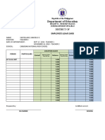 Employee's Leave Card | PDF | Employee Benefits | Public Administration