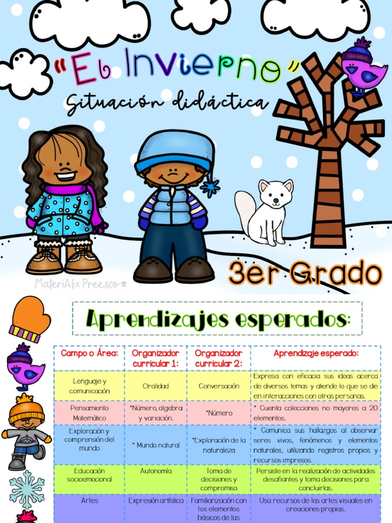 Actividades Educativas sobre el Invierno | PDF | Salón de clases ...