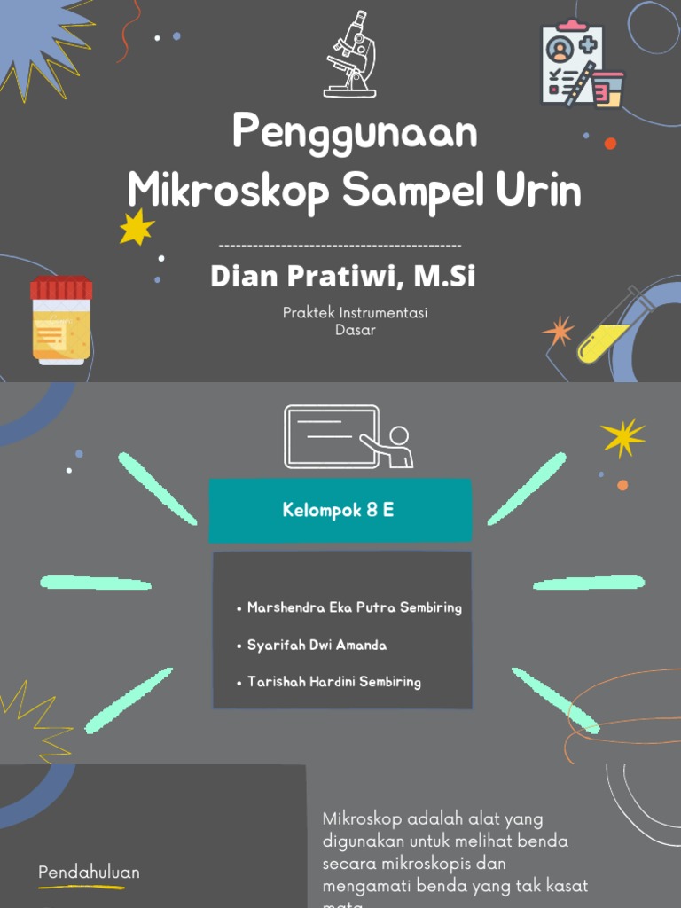Penggunaan Mikroskop Sampel Urin | PDF
