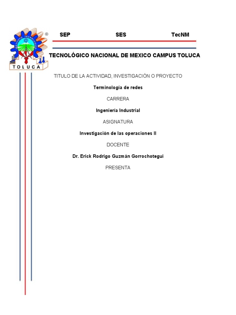Proyecto Redes | Descargar gratis PDF | Arco y flecha | Vértice (teoría de grafos)