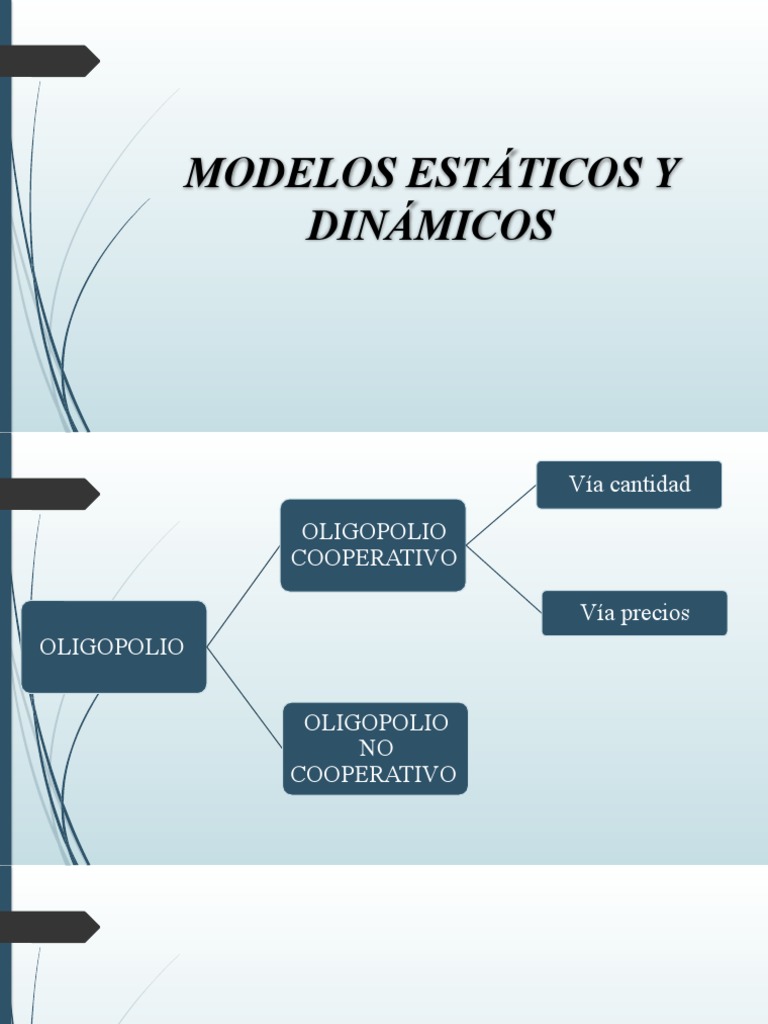 Modelos Estaticos Dinamicos | PDF | Monopolio | Mercado (economía)