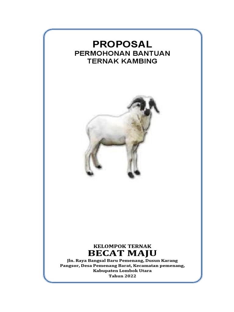 Proposal Kambing | PDF