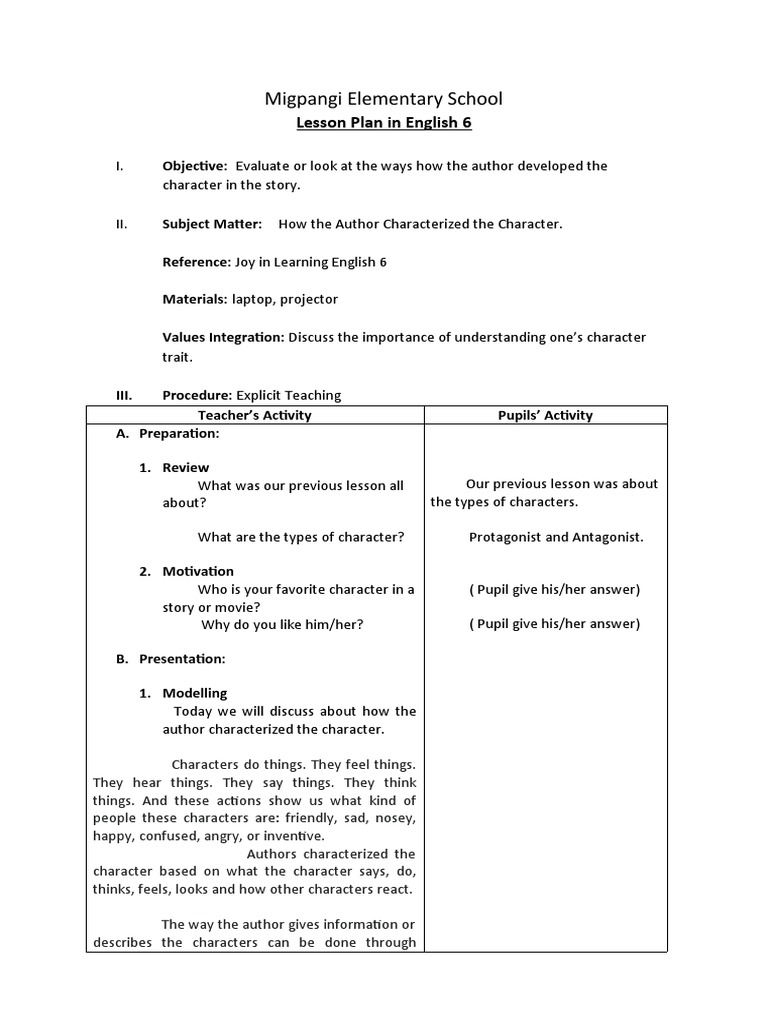 Lesson Plan English | PDF | Lesson Plan | Goose Lesson Plan English | PDF | Lesson Plan | Goose
