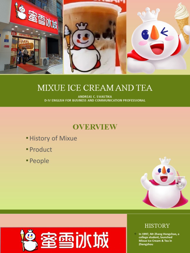 Mixue Ice Cream & Tea Overview | PDF