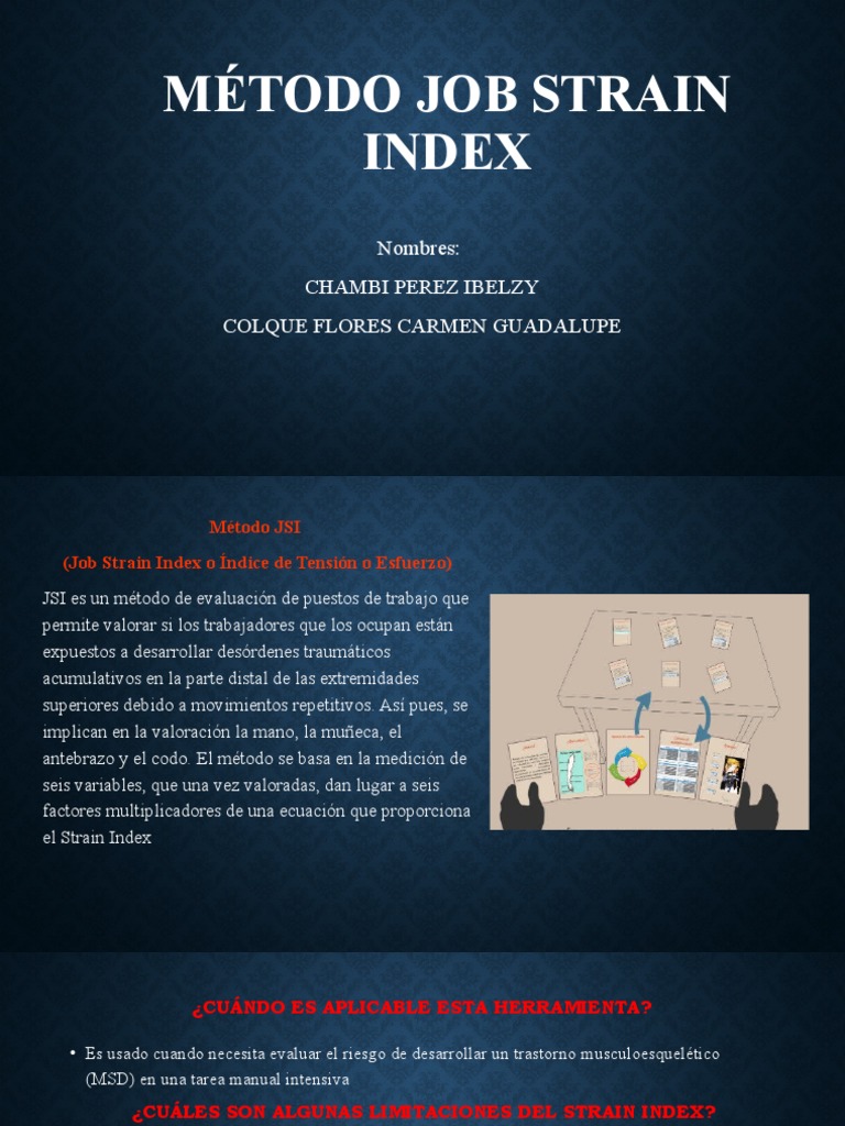 Método Job Strain Index | PDF | Corriente eléctrica
