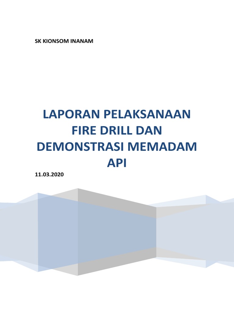 Laporan Fire Drill 2020 | PDF