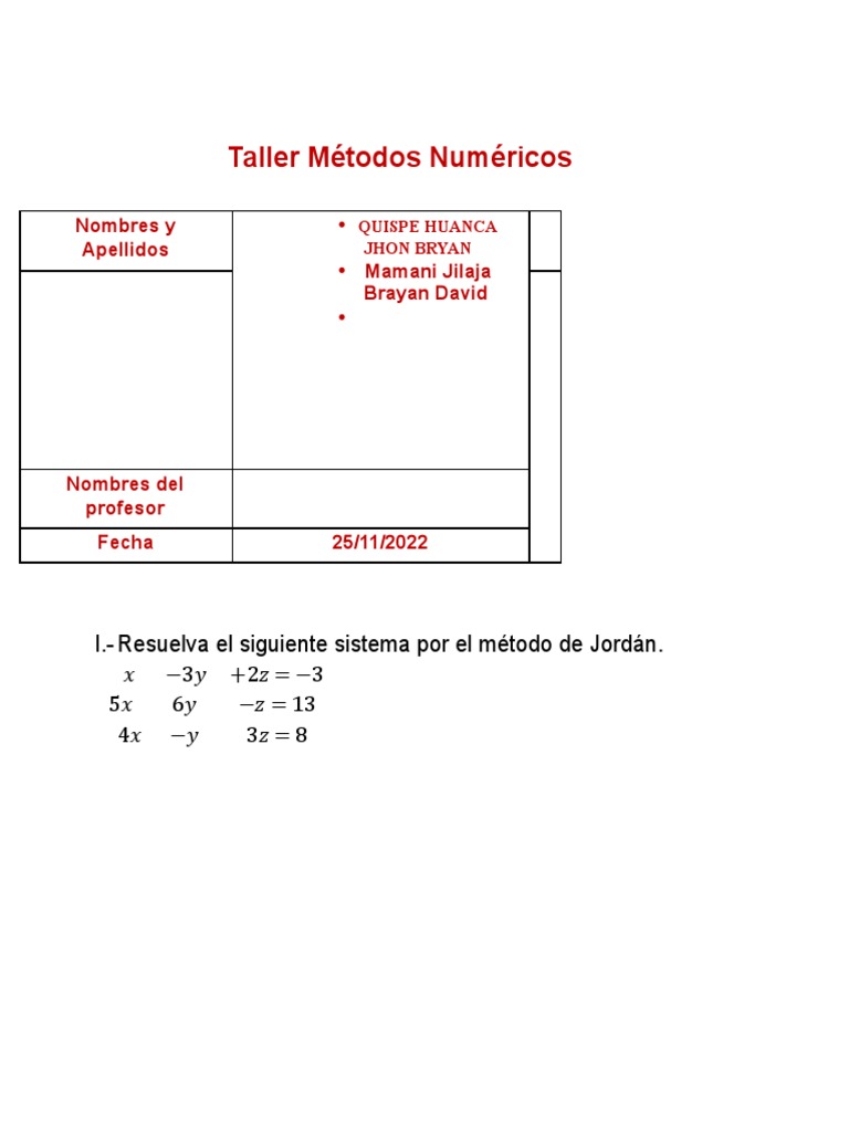 Taller 14 - Metodos Numericos-1 | PDF