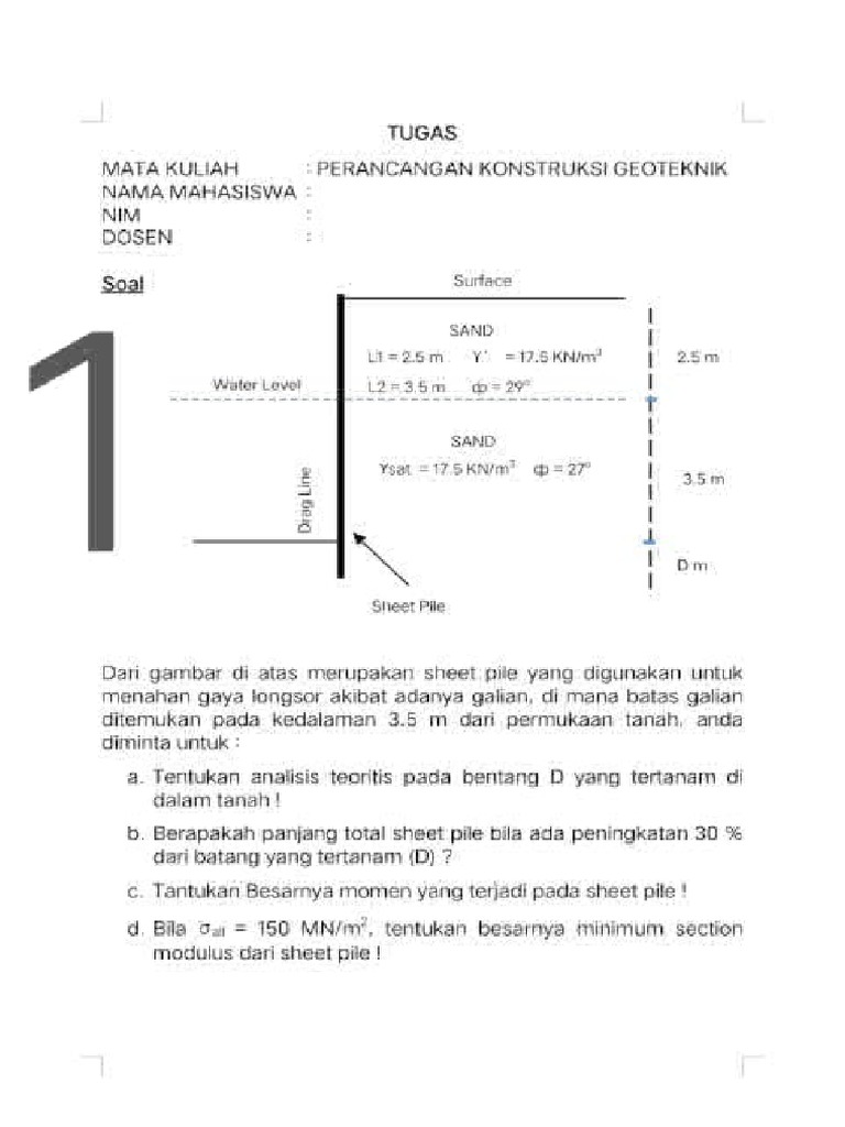 Soal Geotek | PDF