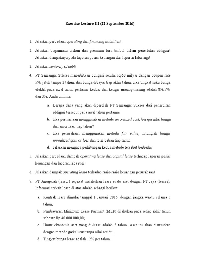 Alk Latihan III | PDF