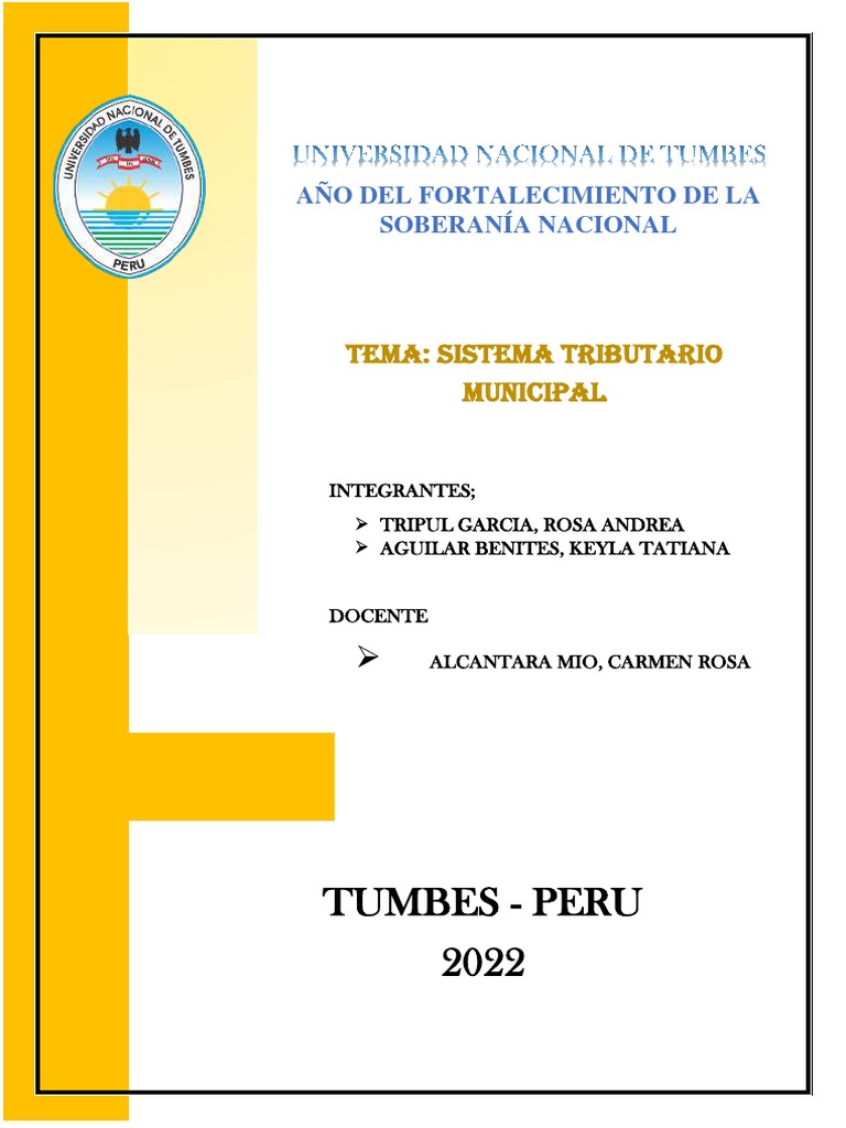 Sistema Tributario Municipal | PDF | Impuestos | Economias Sistema Tributario Municipal | PDF | Impuestos | Economias