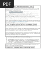 Panduan Interpretasi Kurva Pertumbuhan WHO | PDF