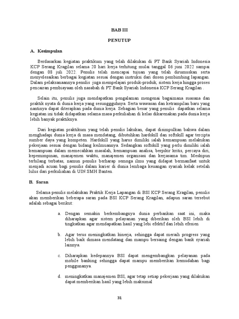 Bab III Laporan PPL | PDF