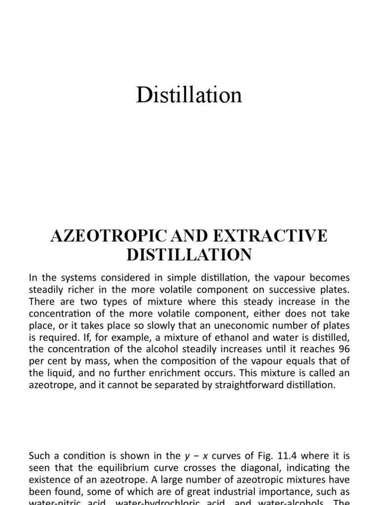 Distillation Full | PDF | Distillation | Applied And Interdisciplinary ...