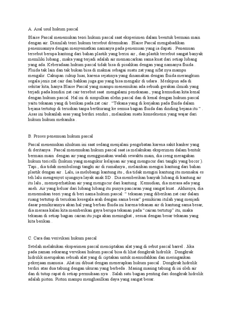Sejarah Hukum Pascal | PDF