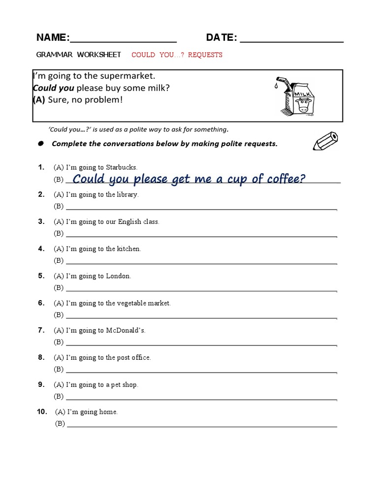 Could request worksheet Level fun | PDF