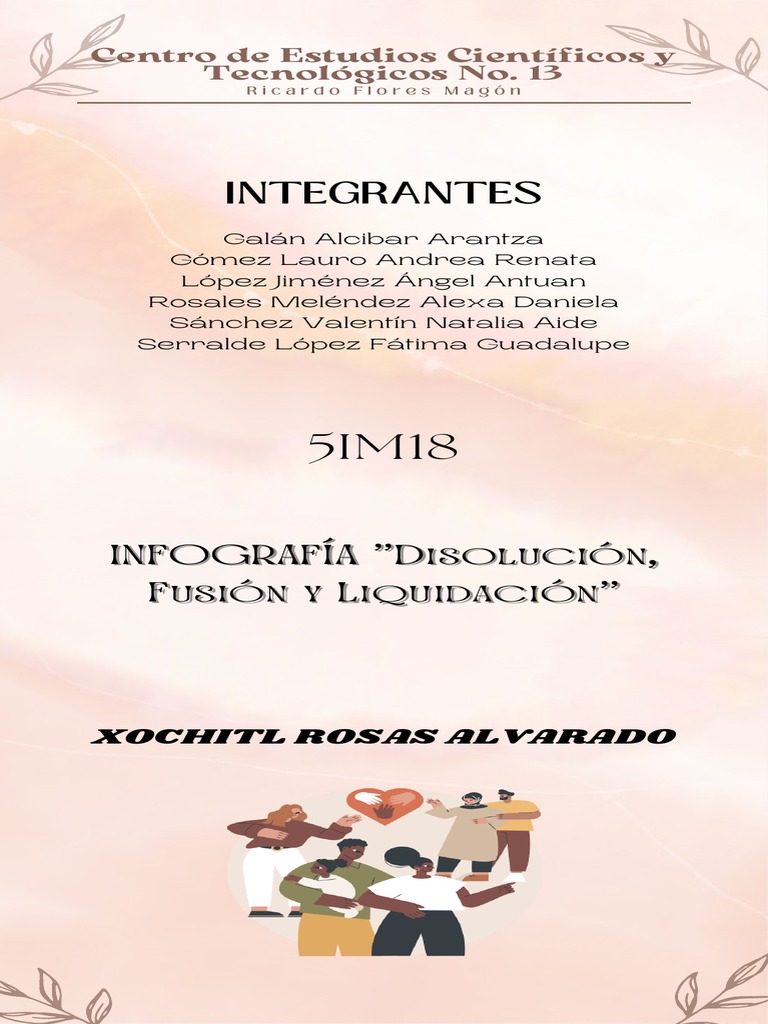 INFOGRAFÍA Disolución, Fusión y Liquidación | PDF
