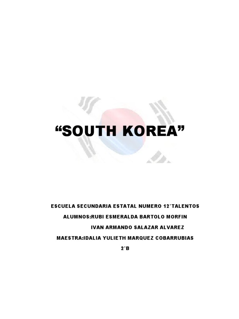 Corea Del Sur Pdf Korean Cuisine Yin And Yang