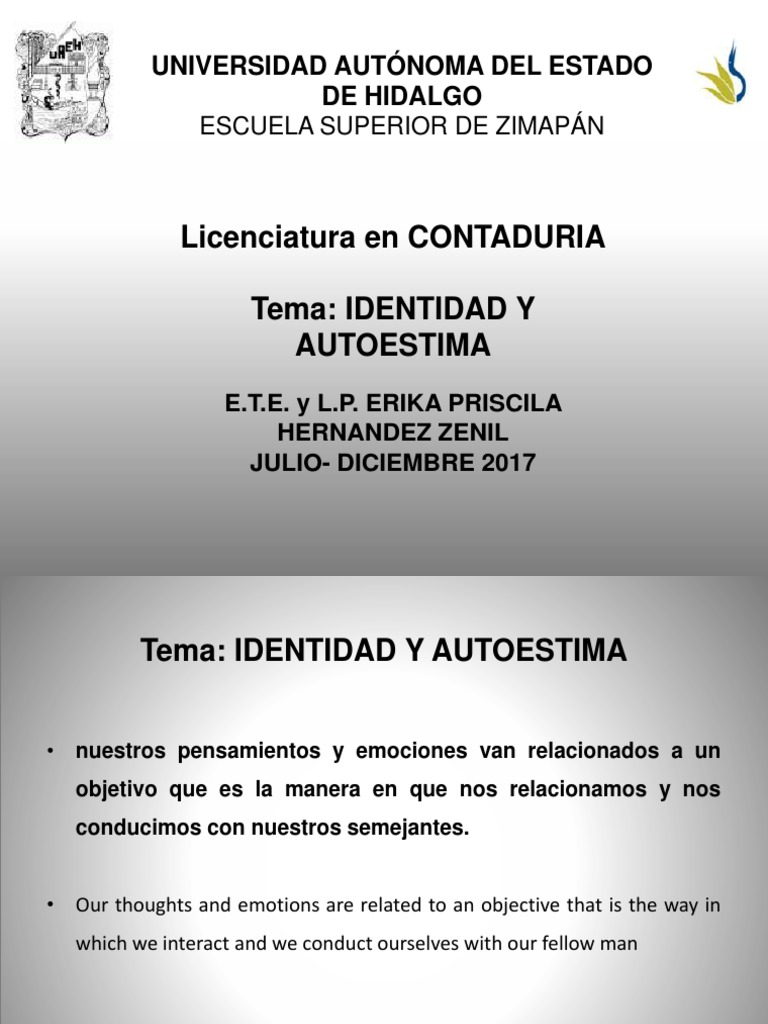 Identidad y Autoestima | PDF | Ira | Las emociones
