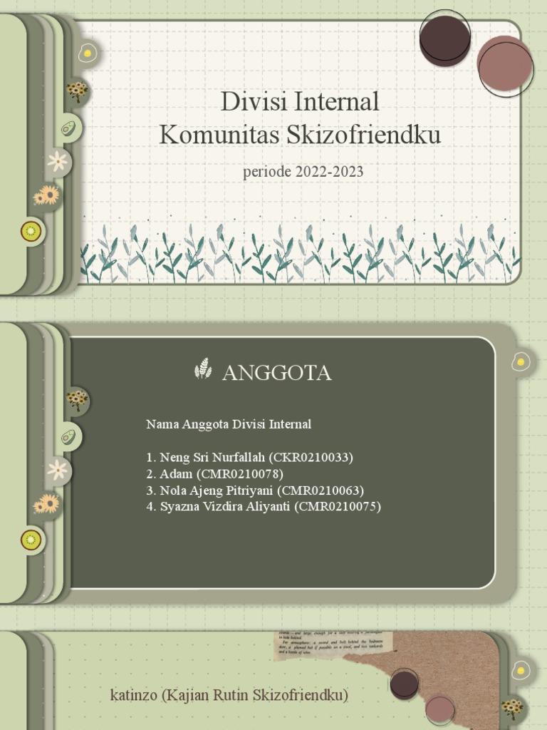 Divisi Internal Skizo | PDF