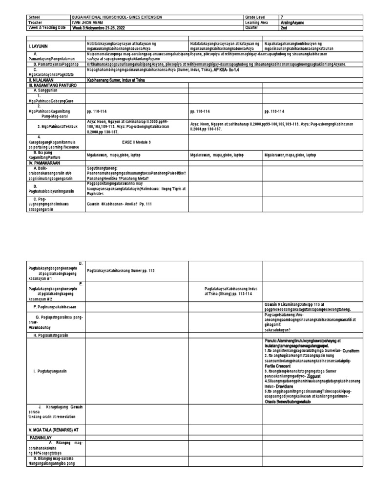 AP7-Q2 DLL Week 3 | PDF