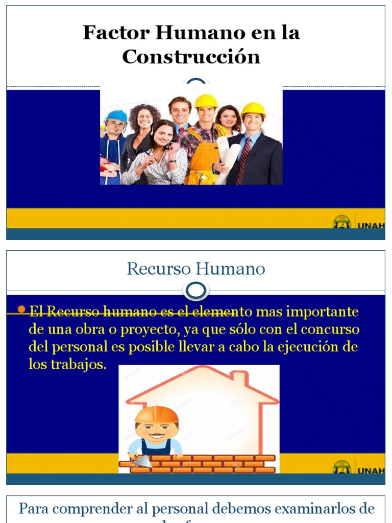 Factor Humano en La Construcción | PDF | Gestión de recursos humanos | Motivación