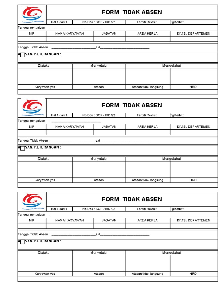 Form Absen Dan Trasnport Nov 2022 | PDF