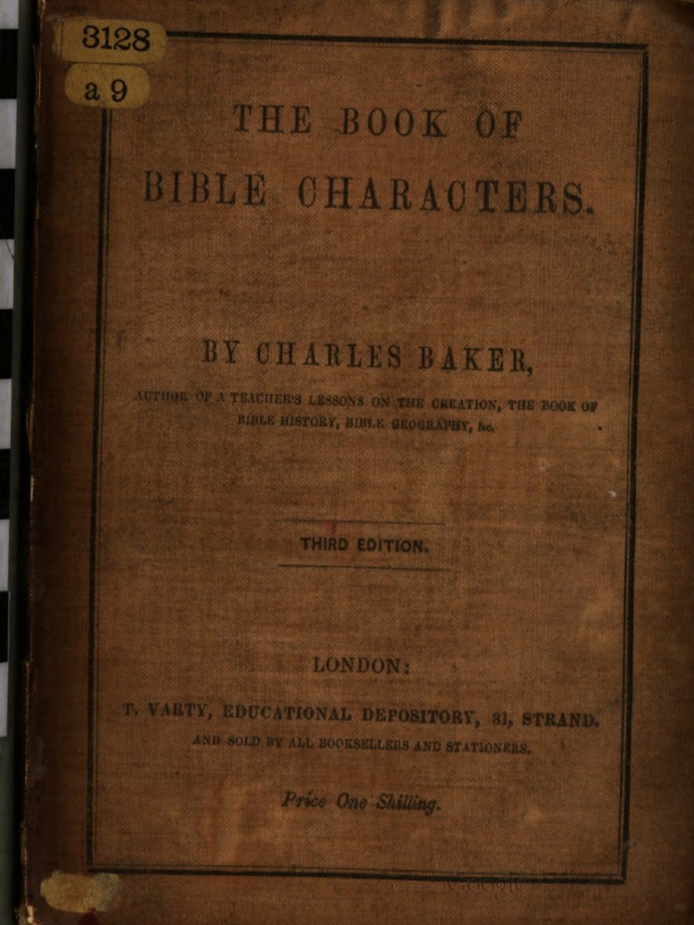 The Book of Bible Characters ... Third Edition | PDF