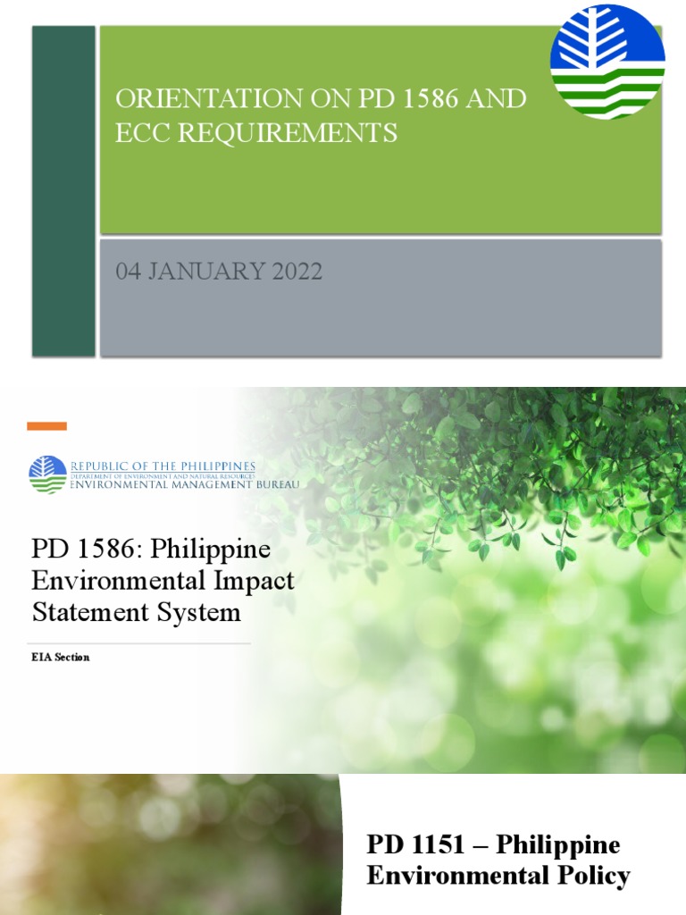 ECC Online System EIS and Requirements | PDF | Environmental Impact ...