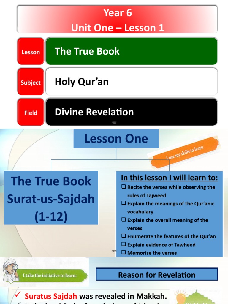 Understanding Surah Sajdah (1-12) | PDF | Quran | Islam