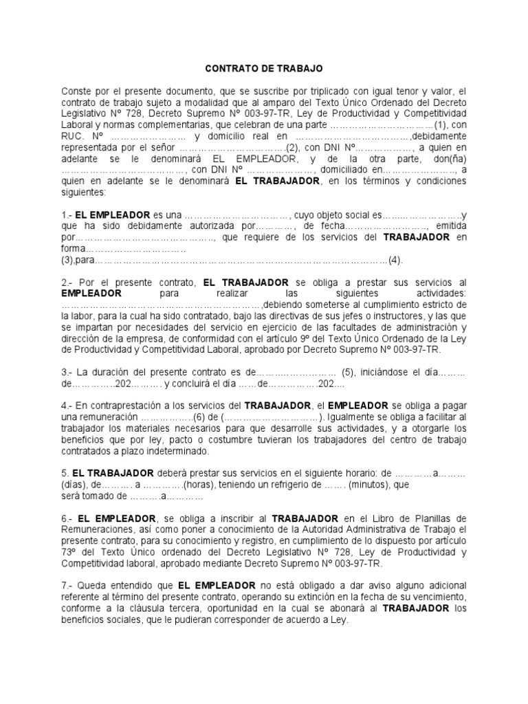 Modelo Contrato | PDF