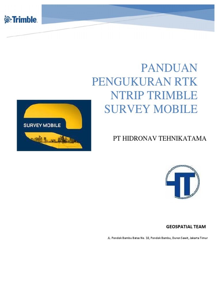 Panduan Pengoperasian RTK Ntrip TSM | PDF