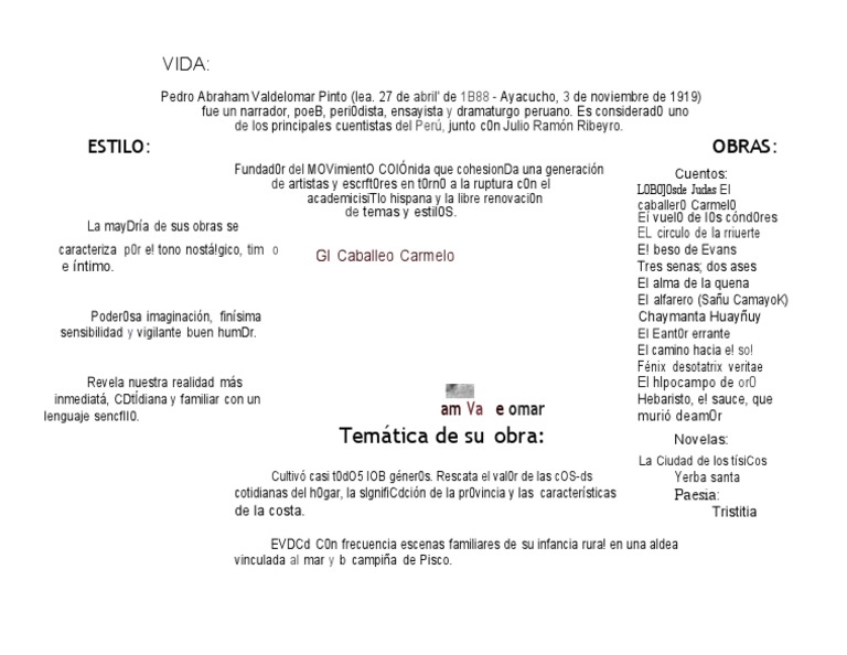 Abraham Valdelomar | PDF | Perú | Literatura en español